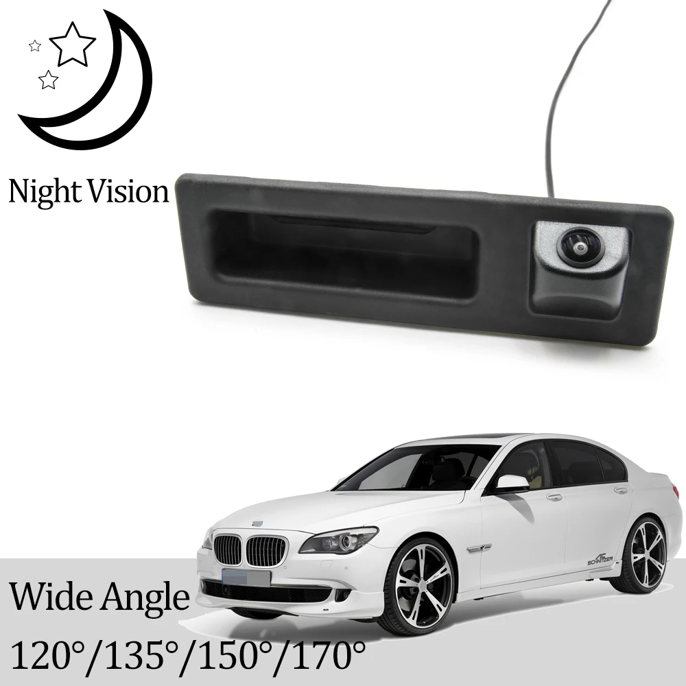 CCD-HD-AHD-Trunk-Handle-Rear-View-Camera-For-BMW-7-Series-F01-F02-F03 ...