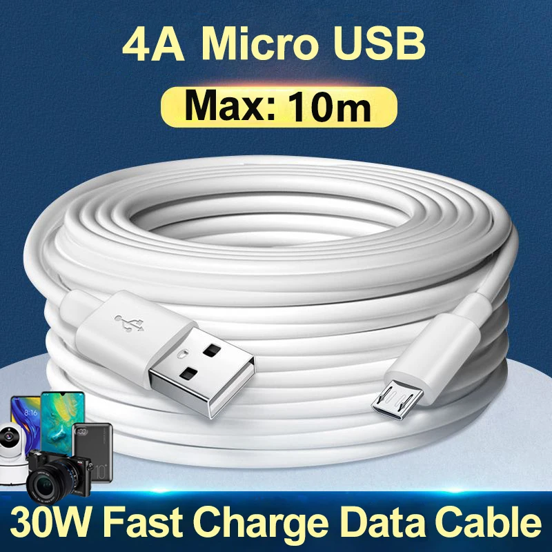 USB-Micro-Cable-4A-Fast-Charging-Data-Cable-for-VIVO-Xiaomi-Huawei ...