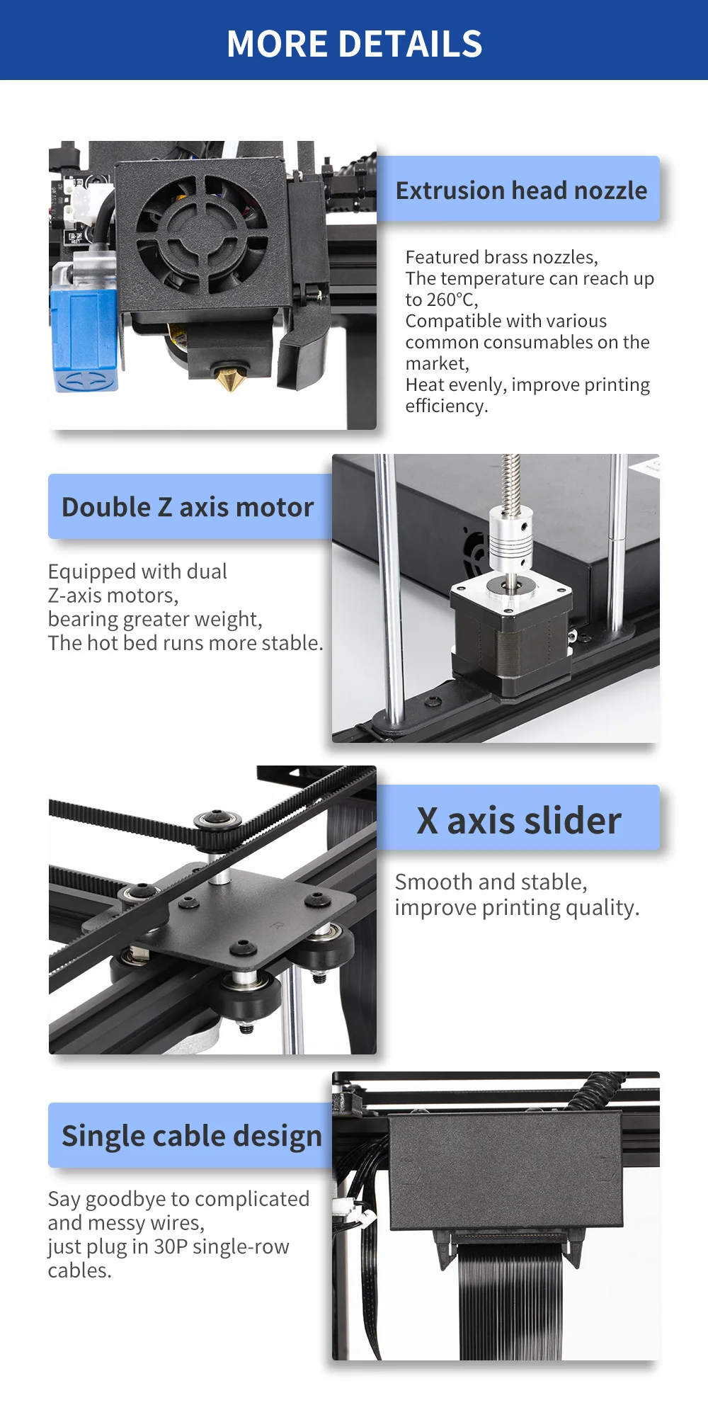 2023 Tronxy 3D Printer X5SA 24V DIY Kits With Build Size 330*330*400mm ...