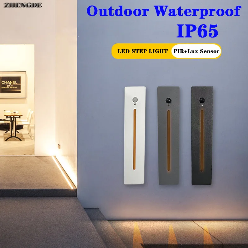 Outdoor-Waterproof-IP65-PIR-LUX-Motion-Detector-Sensor-LED-Stair-Light ...