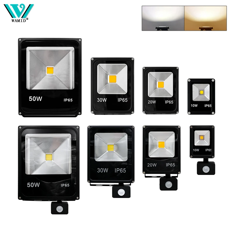 Reflector LED de 10W 30W 50W 220V, Proyector Impermeable IP65, Foco de ...