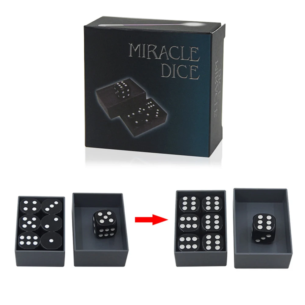 1-Box-Magic-Dice-Miracle-Dice-Magic-Prop-Turn-All-Dice-Into-6-Magic-Toy ...