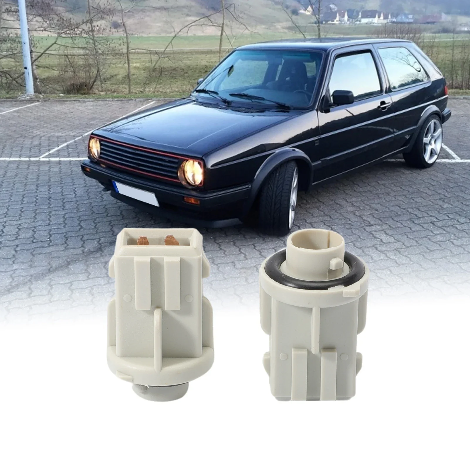 1 Pair Lamp Holder Front Headlight Parking Light Base for Transporter ...