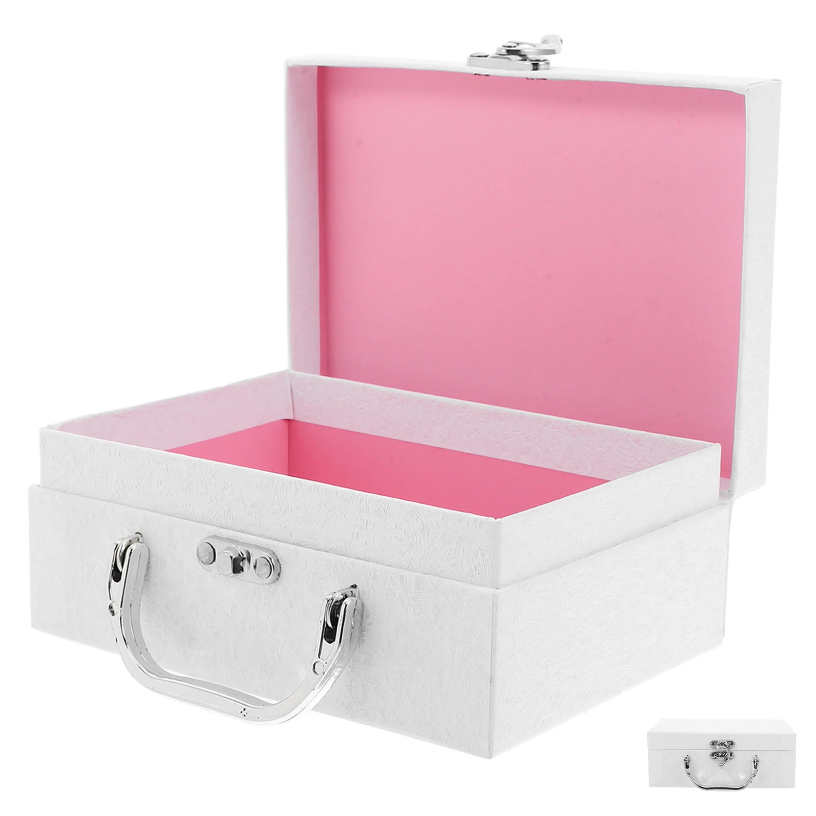 1pc Paper Storage Box With Handle Thickened Desktop Organizer For ...