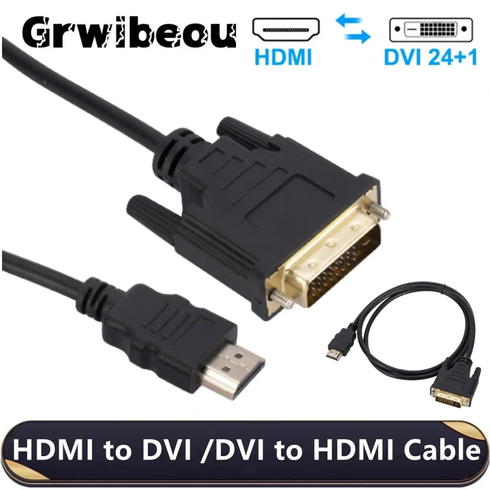 HDMI-compatible-to-DVI-Converter-Cable-4K-DVI-to-HDMI-compatible-Cable ...