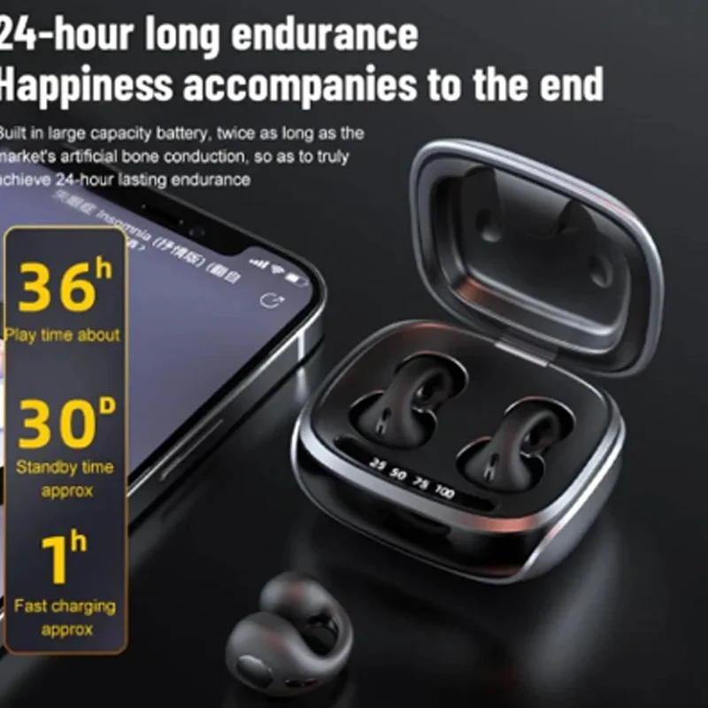 Wireless-Earphones-Bluetooth5-2-Headphones-Charger-Power-Case-For ...