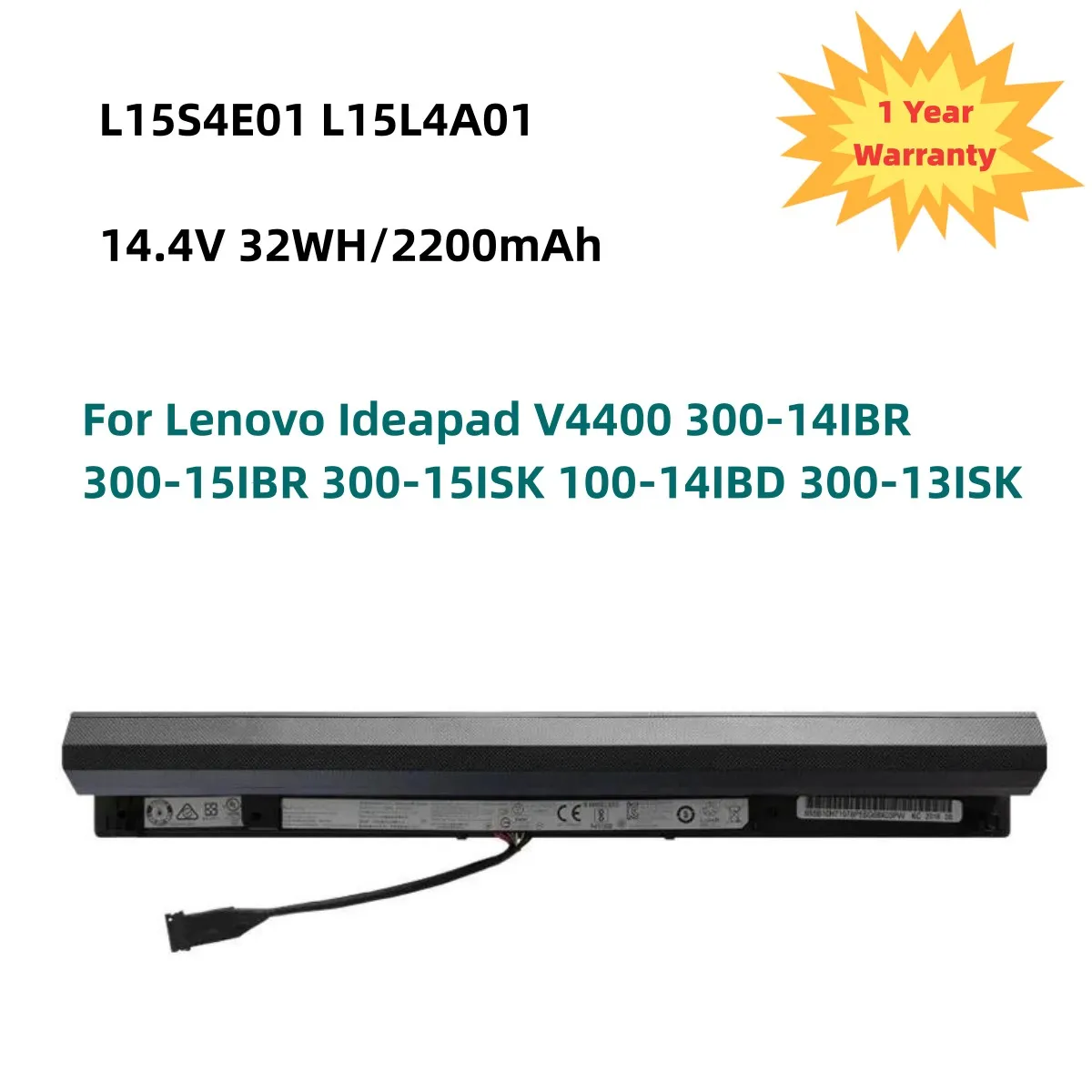 Bater-a-L15L4A01-L15S4A01-para-Lenovo-Ideapad-V4400-300-14IBR-300-15IBR ...