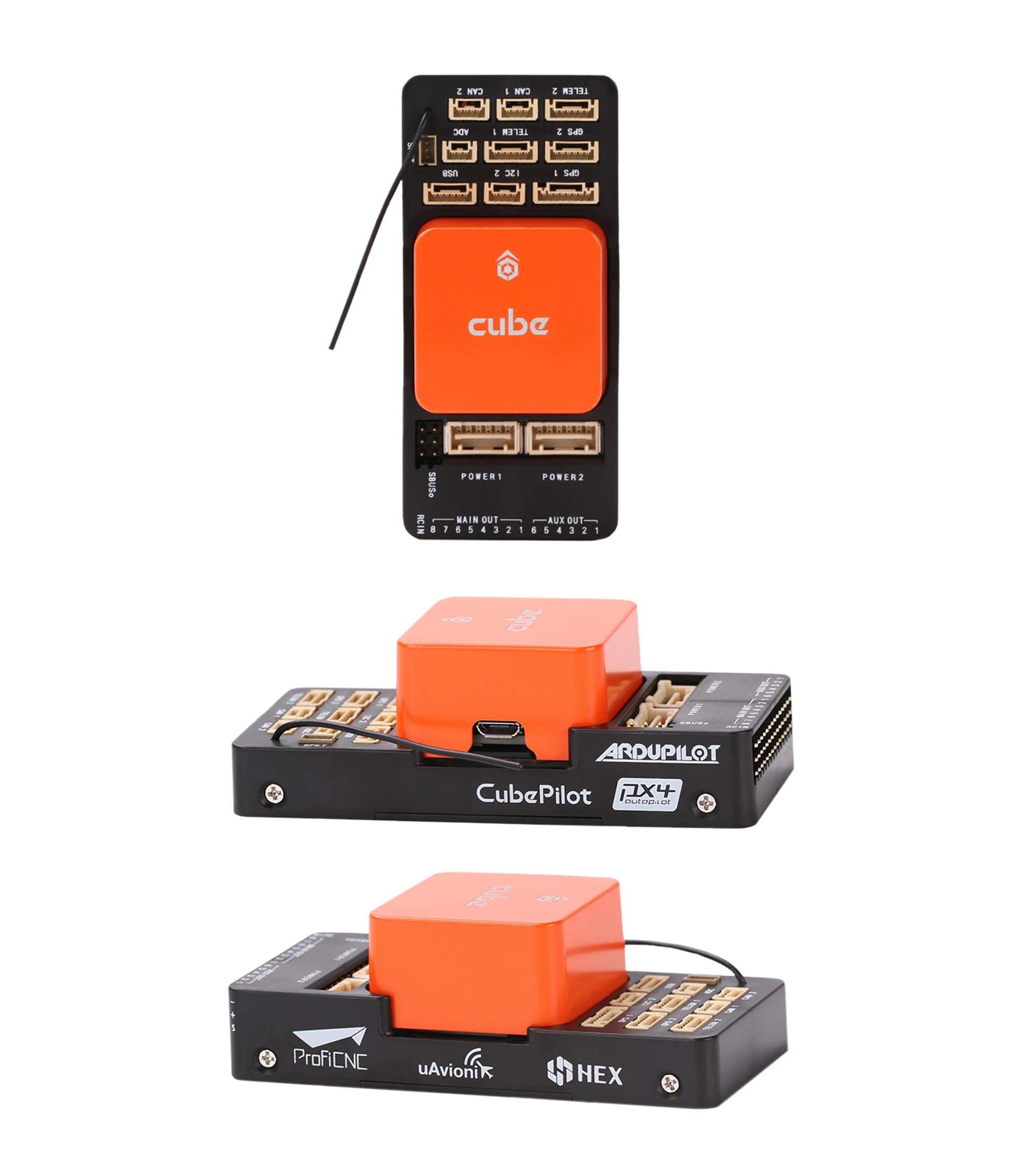 Conjunto de controlador de vuelo naranja cubo Pixhawk – RCDrone