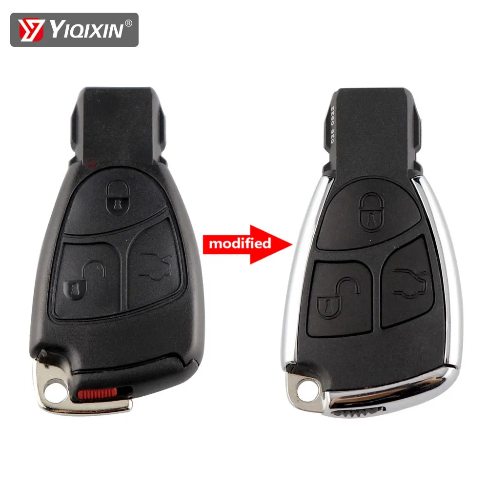 3 Buttons Smart Remote Car Key Shell Case Cover For Mercedes Benz W211 ...