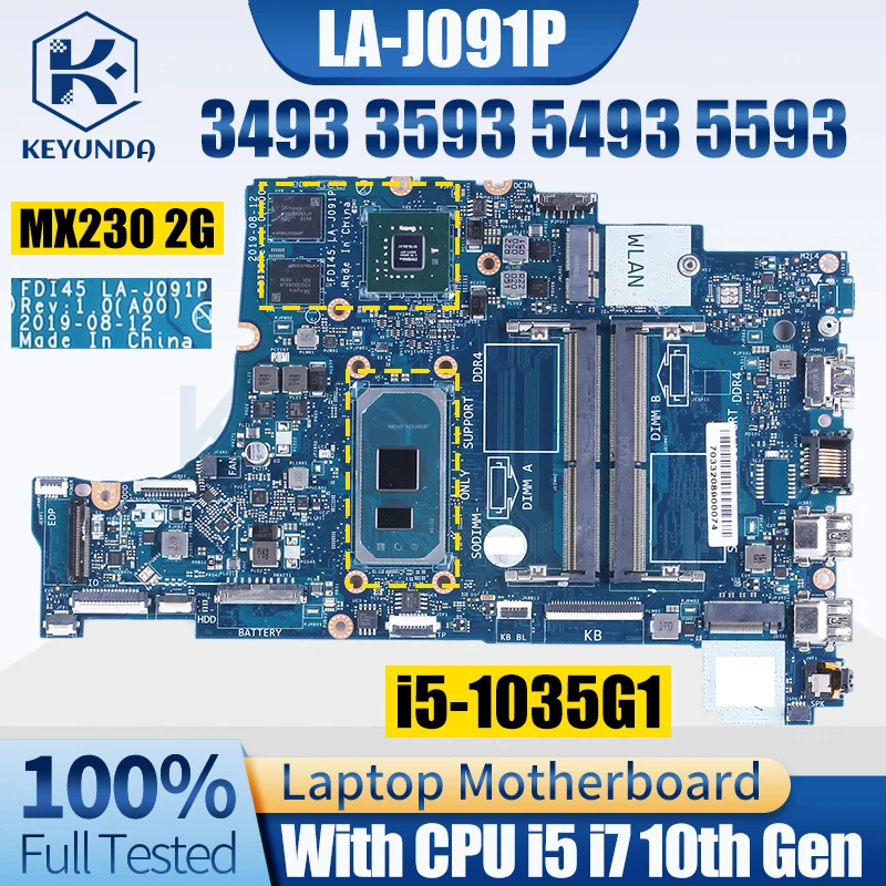 For-Dell-Inspiron-3493-3593-5493-5593-Notebook-Mainboard-Laptop-LA ...
