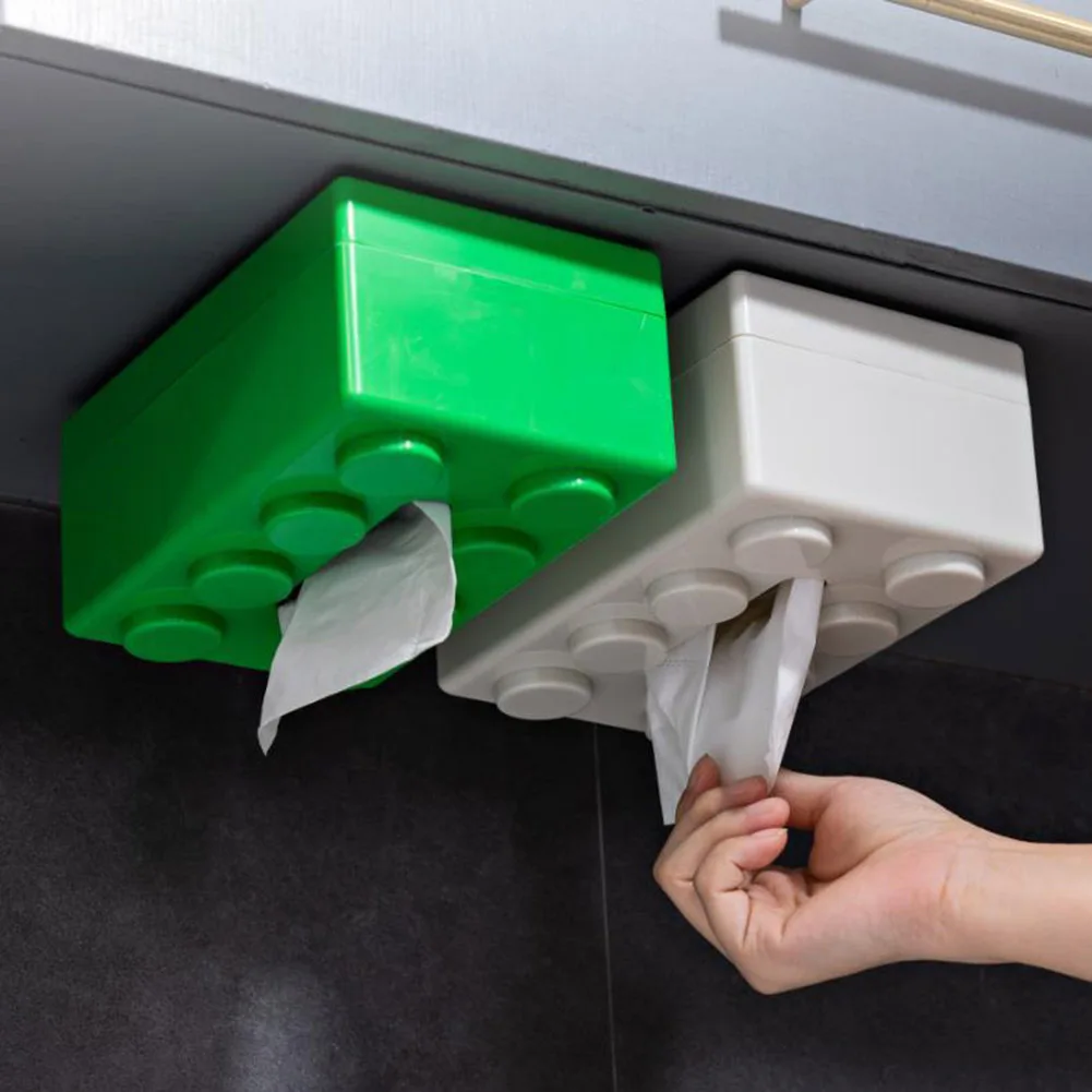 Building-Blocks-Tissue-Case-with-Spring-Creative-Hanging-Tissue-Box-for ...