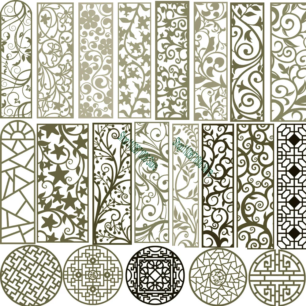 500-Wooden-Carved-Hollow-Door-Panel-Partition-Design-Drawings-for-CNC ...