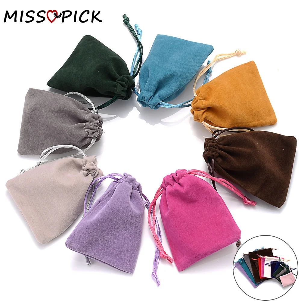 10Pcs-16-Colors-Jewelry-Packaging-Bag-5x7-7x9-10x12-13x18cm-Velvet-Bags ...