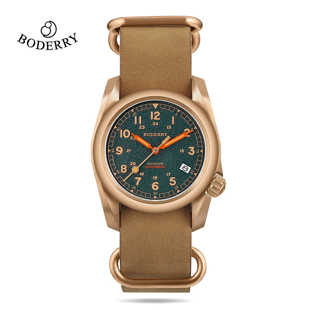 Boderry-VOYAGER-Field-Watches-Bronze-Case-Automatic-Mechanical-Watch ...