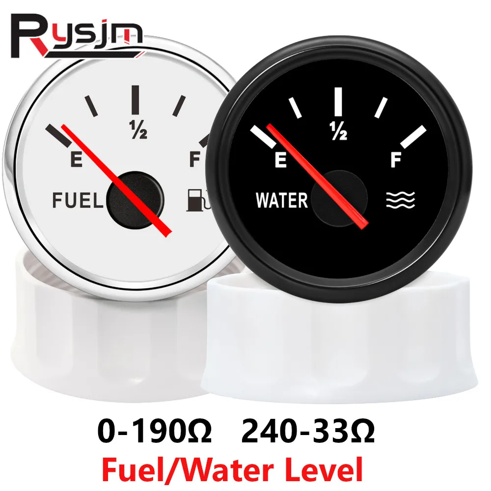 HD-2-52mm-Fuel-Meter-Auto-Marine-Boat-Car-Fuel-Tank-Level-Gauge-0-190 ...