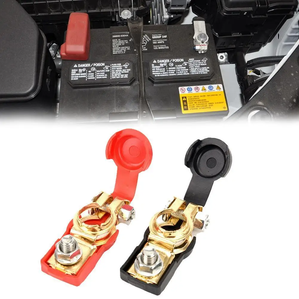 2-Pcs-Car-Battery-Terminal-Positive-Negative-Quick-Release-Connector ...