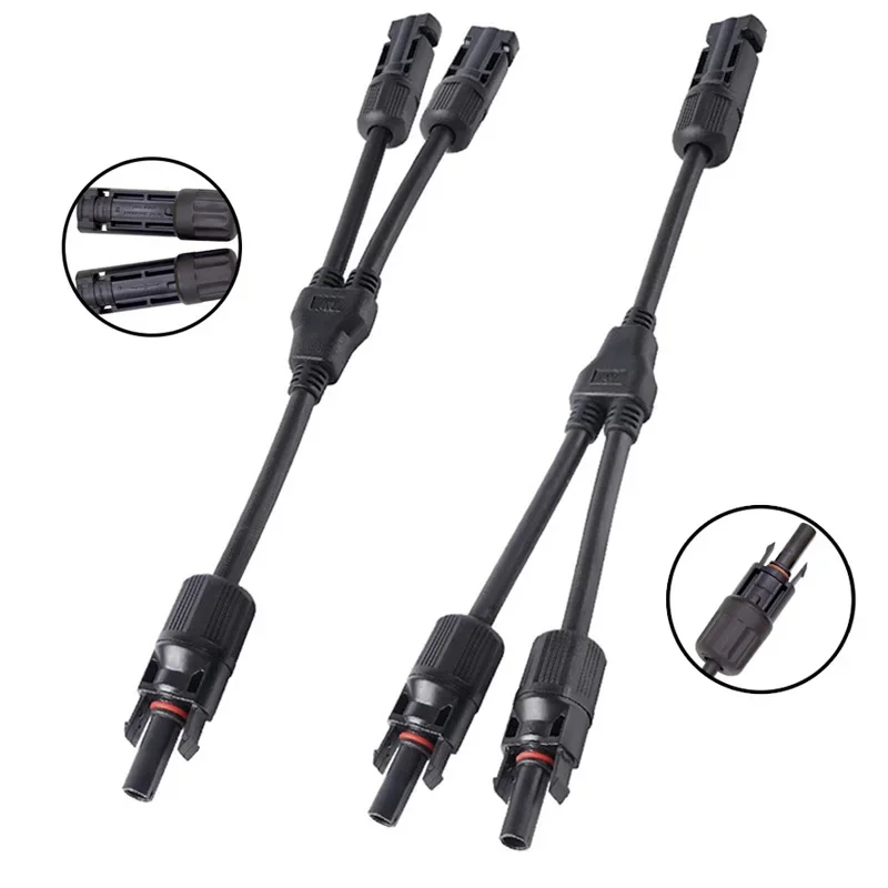 Approved-2-IN1-Y-Solar-Connector-PV-Connector-Male-to-Female-Parallel ...