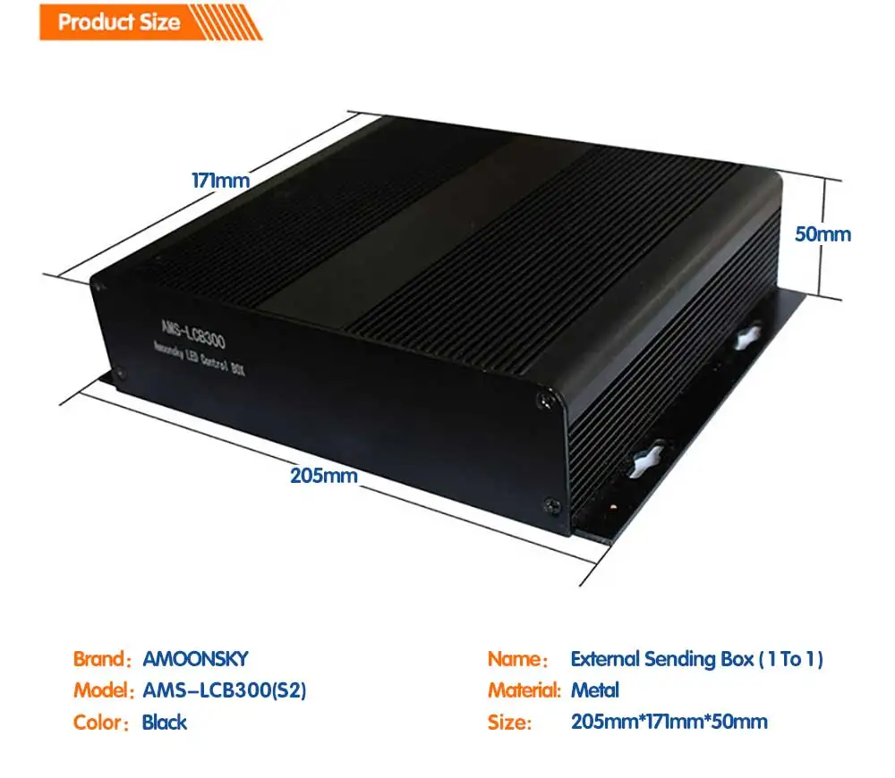 AMS-LCB300 Led Sending Box Support Colorlight S2 Sending Card for Touch ...