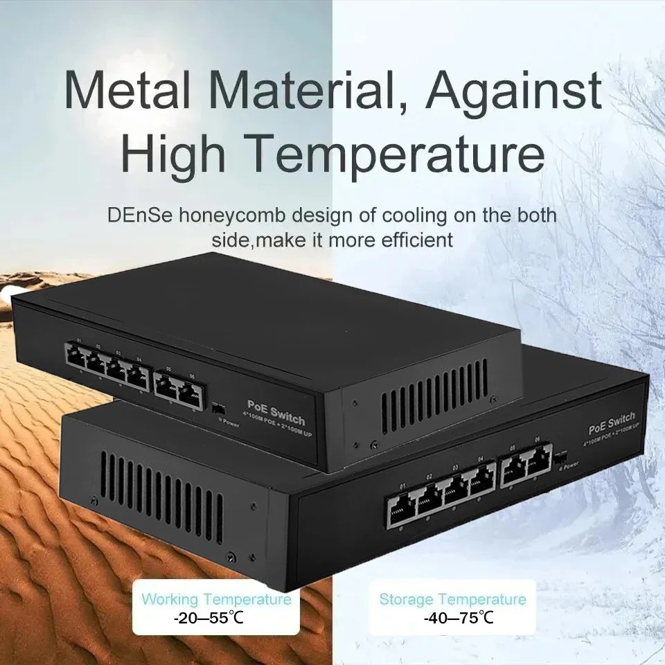 5-6-Port-10-100Mbps-Ethernet-Fast-Switch-High-Power-60W-POE-Switch-IEEE ...