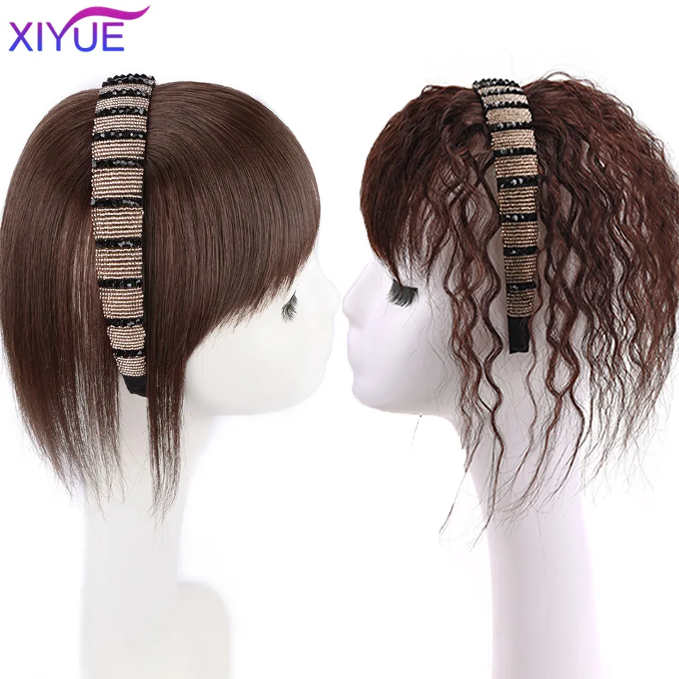 XIYUE-Bangs-wig-female-black-diamond-hair-hoop-bangs-integrated-wig ...