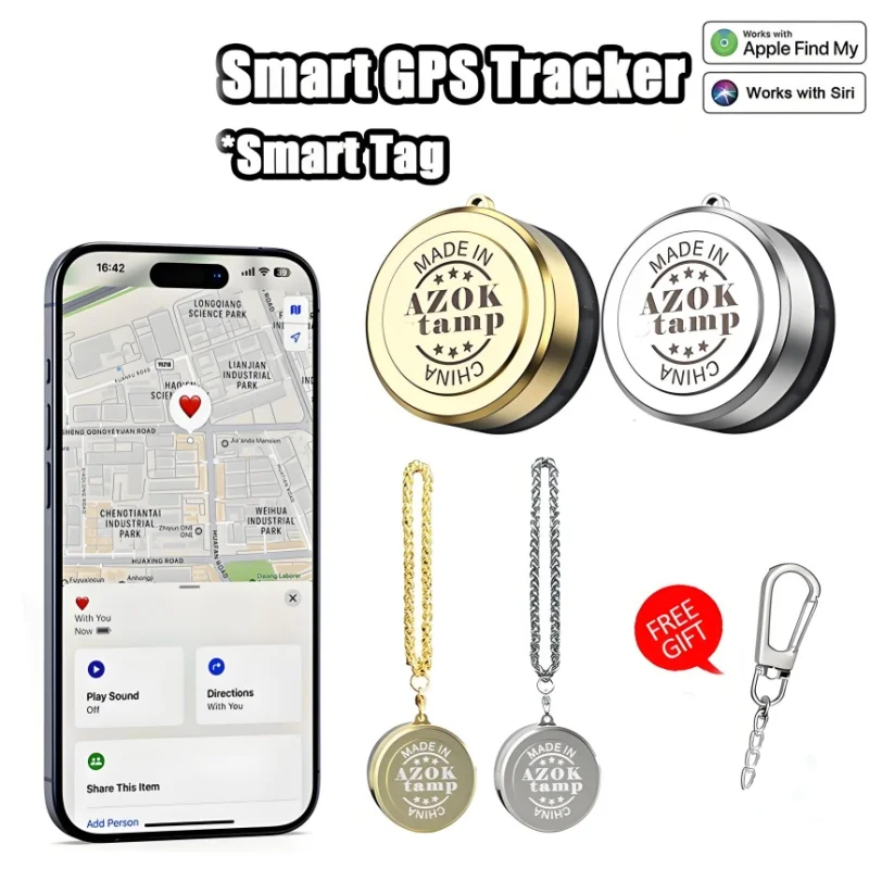 Gps Locator Mini Smart Airtag Works Iphone Find My App Anti-lost ...