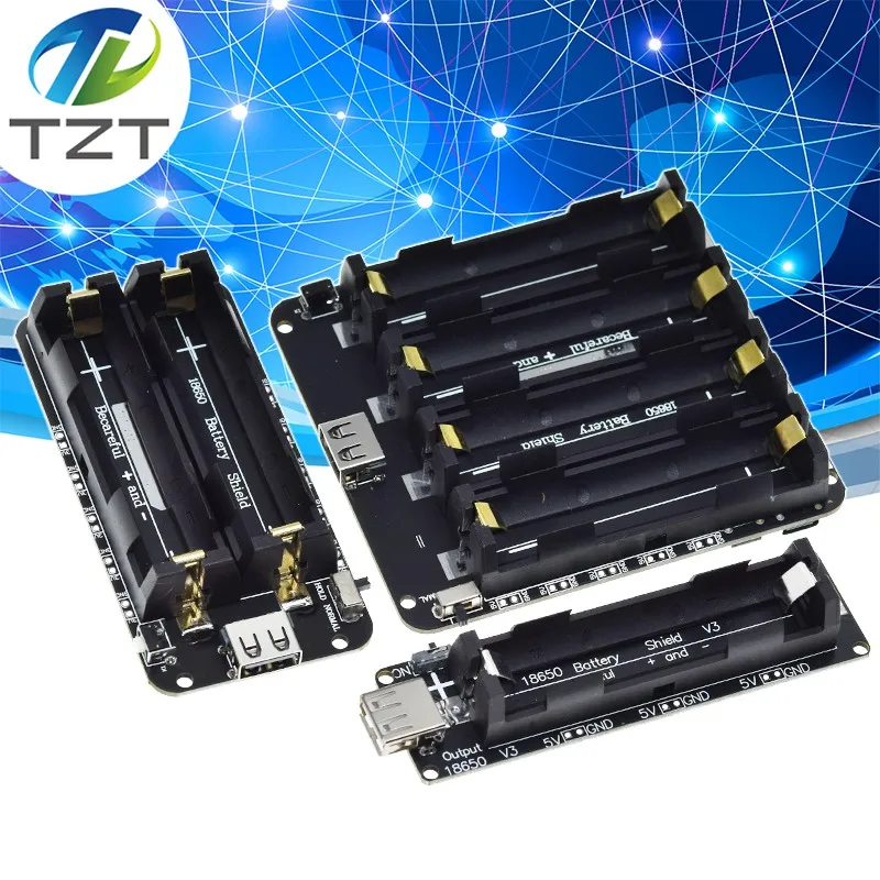 Two-Voltage-18650-Lithium-Battery-Shield-V8-Mobile-Power-Expansion ...