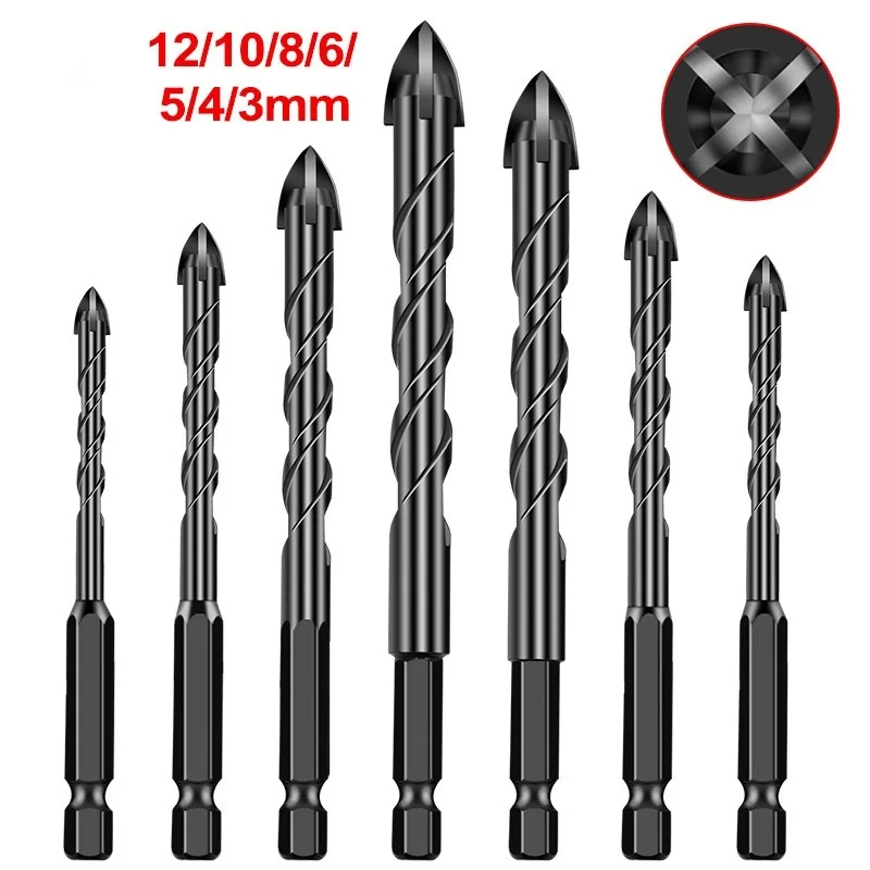 3-12mm-Drill-Bits-Set-Glass-Ceramic-Concrete-Hole-Opener-Brick-Hard ...
