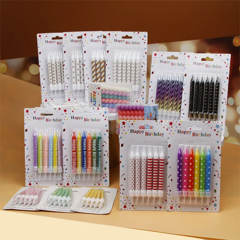 Multi-colored-Polka-Dot-Candle-Cake-Topper-StarsPolka-Dots-Thick-Thread ...
