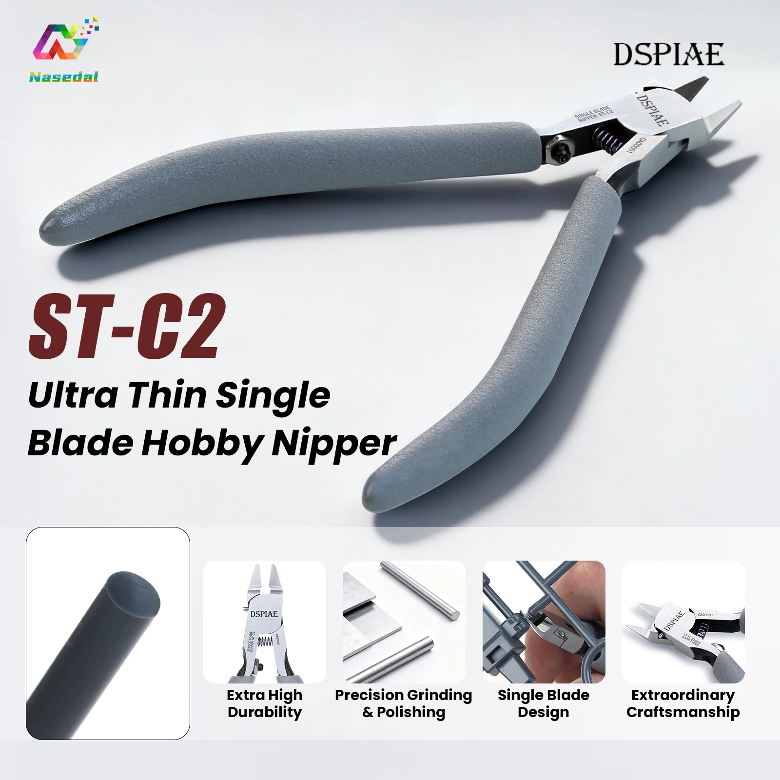 DSPIAE ST-C2 Ultra Thin Single Blade Plier for Gundam Model Making ...