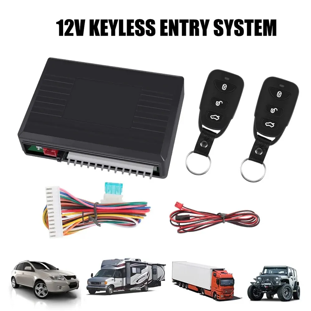 Car-Remote-Central-Door-Lock-Keyless-Control-Kit-Alarm-System-Remote ...