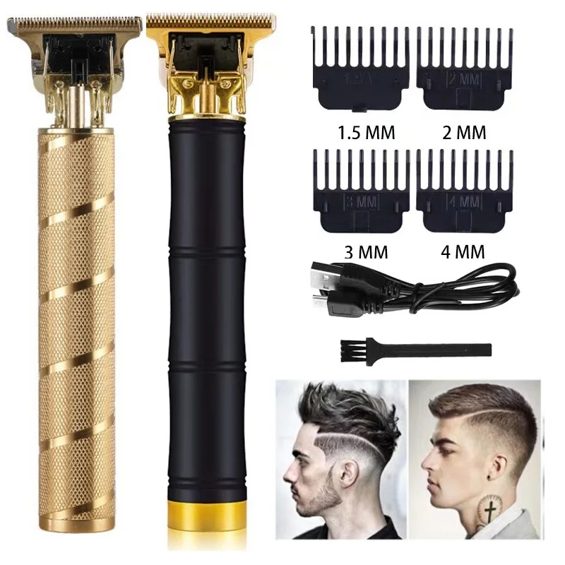 Electric-T9-Hair-Clipper-para-homens-Barba-Recarreg-vel-Barbeador-M ...