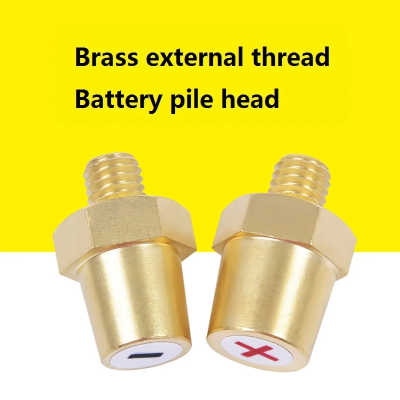 Brass External Thread M8/M10/3/8" Copper Post Car Battery Pile Head ...