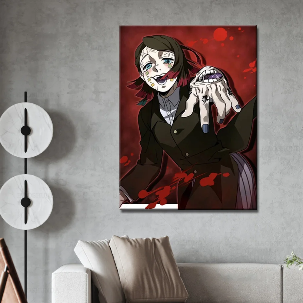 Anime Enmu Demon Slayer Canvas Manga Decoration Prints Poster Wall ...