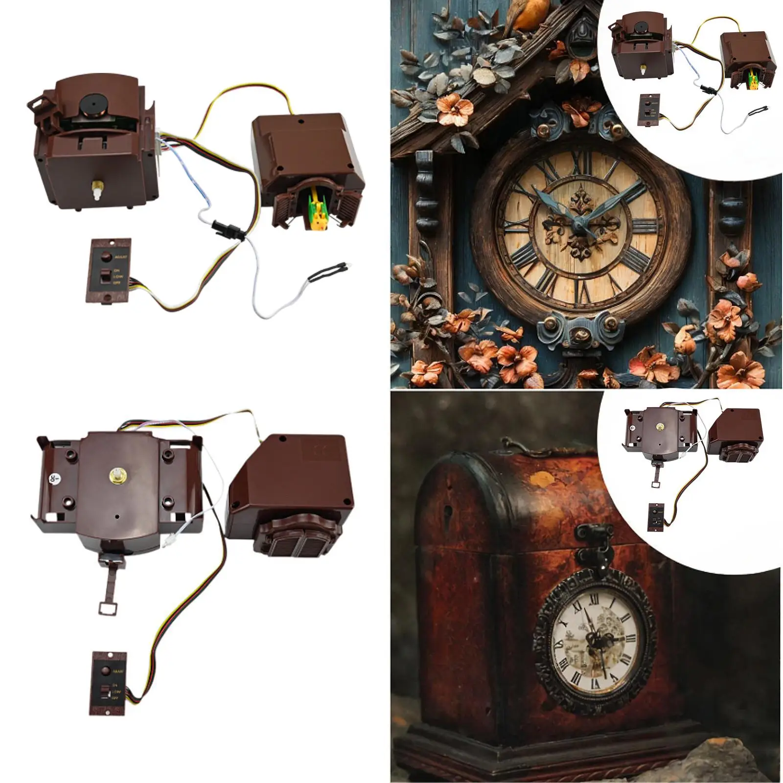 Cuckoo Clock Movement DIY Clock Mechanism Lightweight Multipurpose Easy ...