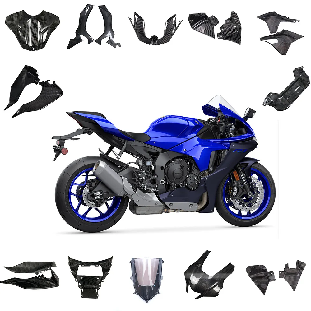 Applicable-motorcycle-for-Yamaha-R1-R1M-modified-full-set-of-carbon ...
