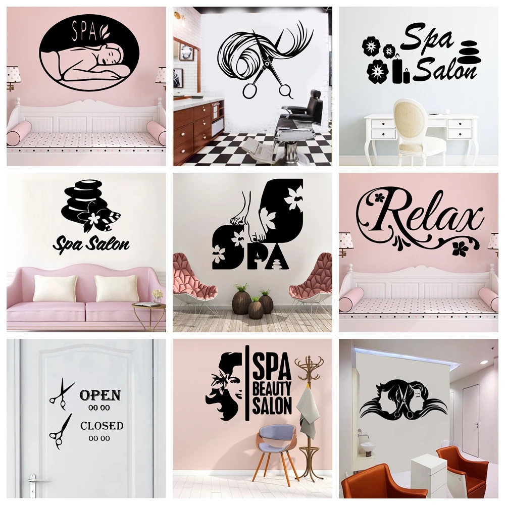 1-pc-Hot-sale-spa-and-salon-Environmental-Protection-Vinyl-Stickers-For ...