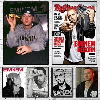 Eminem Posters 8 Mile Poster Hip Hop Rapper Singer Eminem Poster Canvas ...