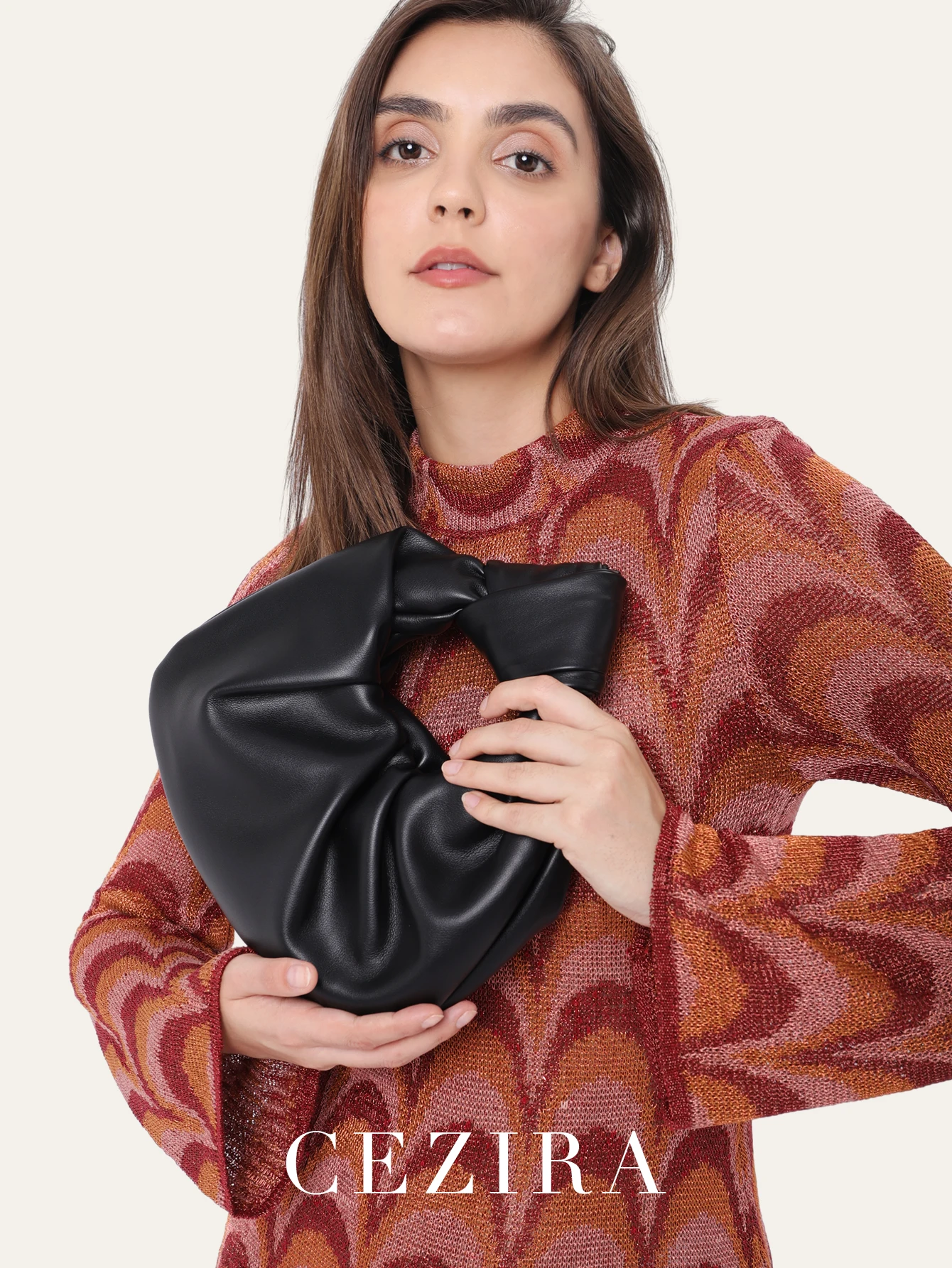 CEZIRA-PU-Leather-Pleated-Cloud-Bags-Women-Fashion-Top-handle-Ruched ...