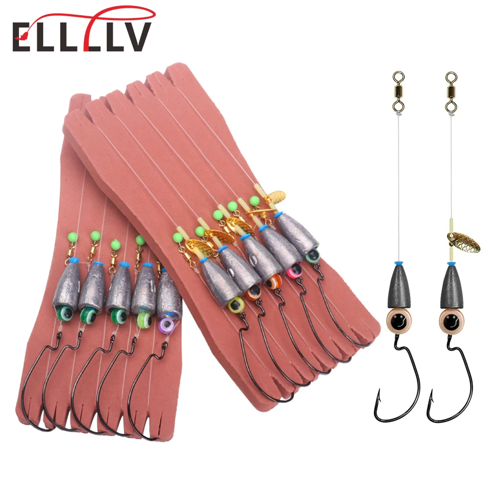 Ellllv-5pcs-set-Carolina-Rig-Kit-for-Bass-Fishing-Bullet-Weights-Crank ...