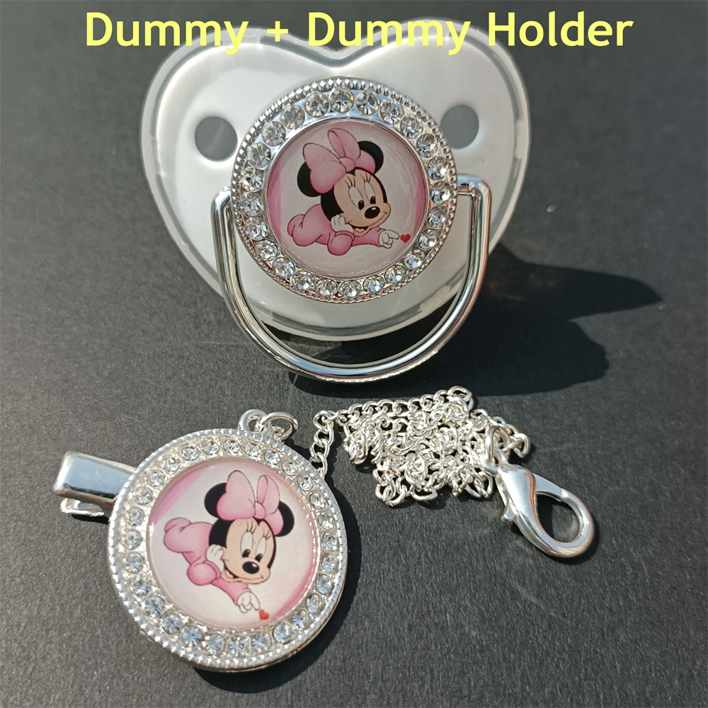 2022-New-Disney-Mickey-Mouse-Deluxe-Silver-Baby-Pacifier-Clip-BPA-Free ...