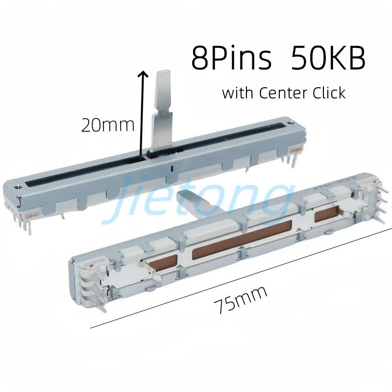1pc 75mm Straight Slide Potentiometer 50KB 8Pin DCV1011 Disc Player ...