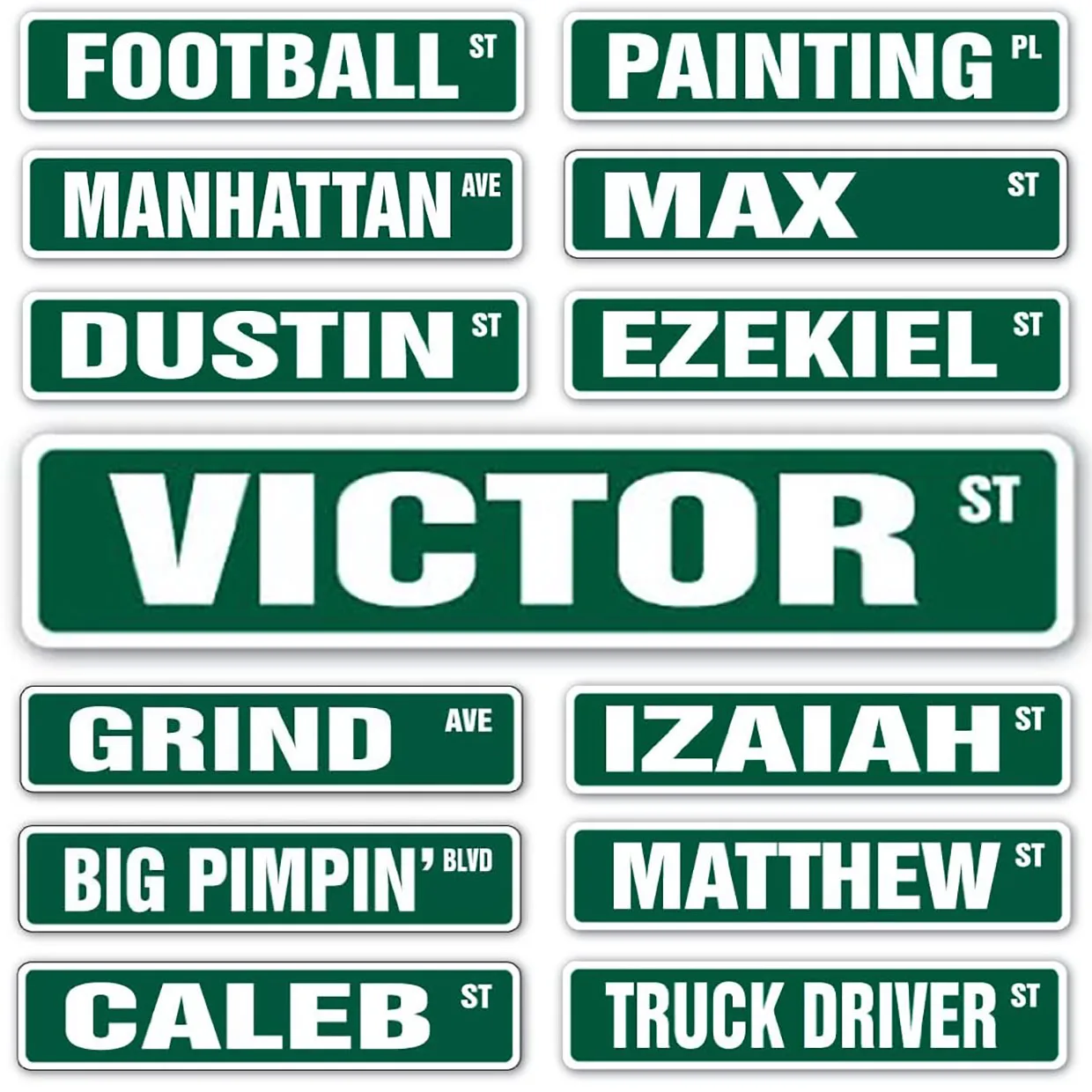 Outdoor-Metal-Tin-Signs-Instagram-Style-Victor-St-Street-Signs ...