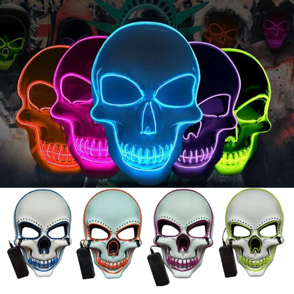 Halloween-LED-Skull-Cosplay-Mask-Fantasma-Carnaval-Trajes-Festa ...