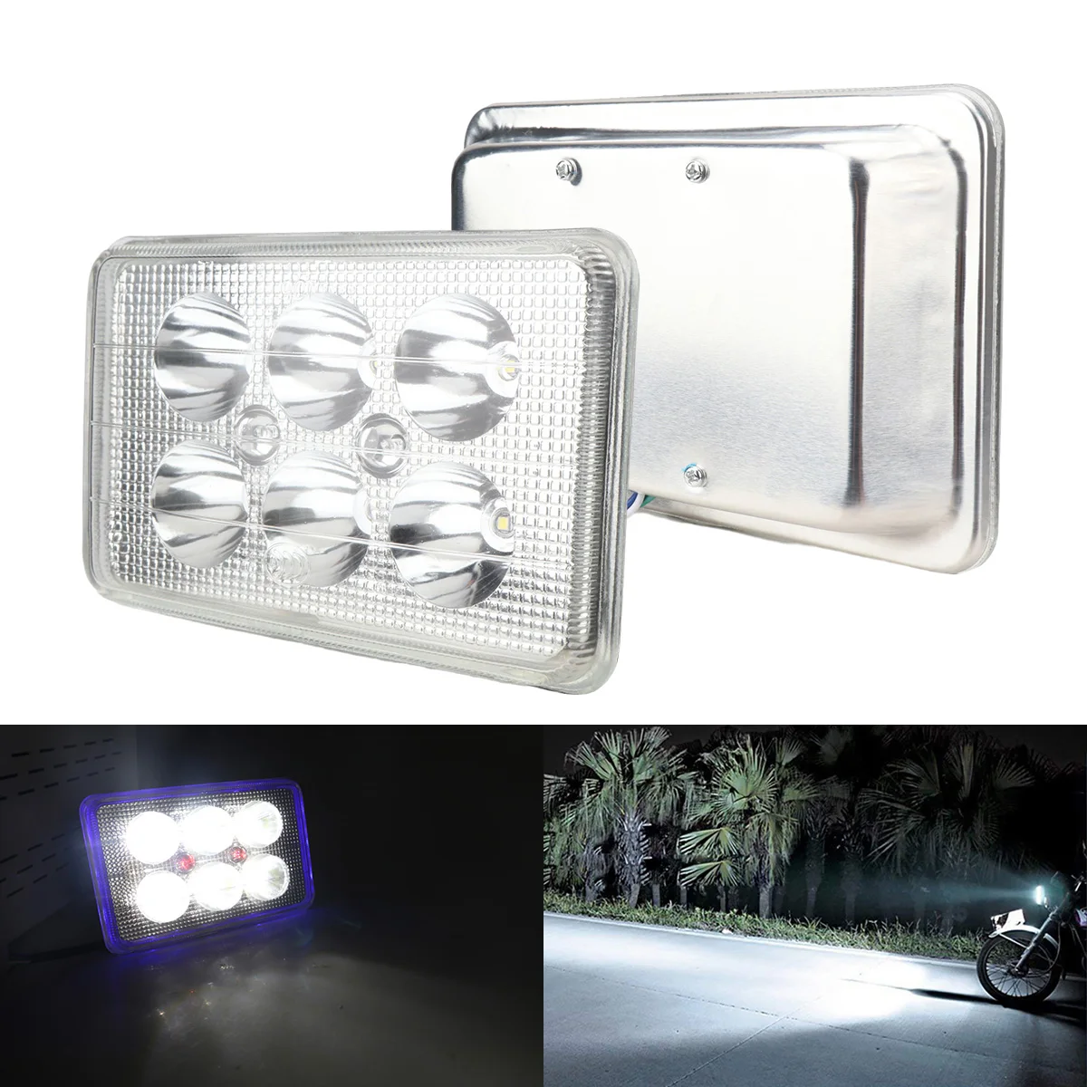 1pcs Motorcycle LED Headlight High Power Work Bar For BT125 straddle ...