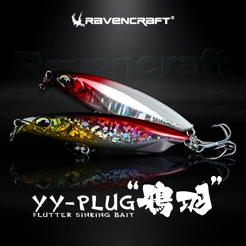 Ravencraft YY PLUG crayon leurre de pêche 8g/10g/15g/18g Flutter coulant appât mer eau douce ...