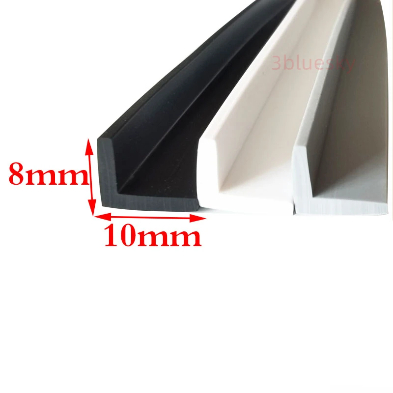 L Shaped Plastic Strips Rubber Wall Corner Protector Self Adhesive,