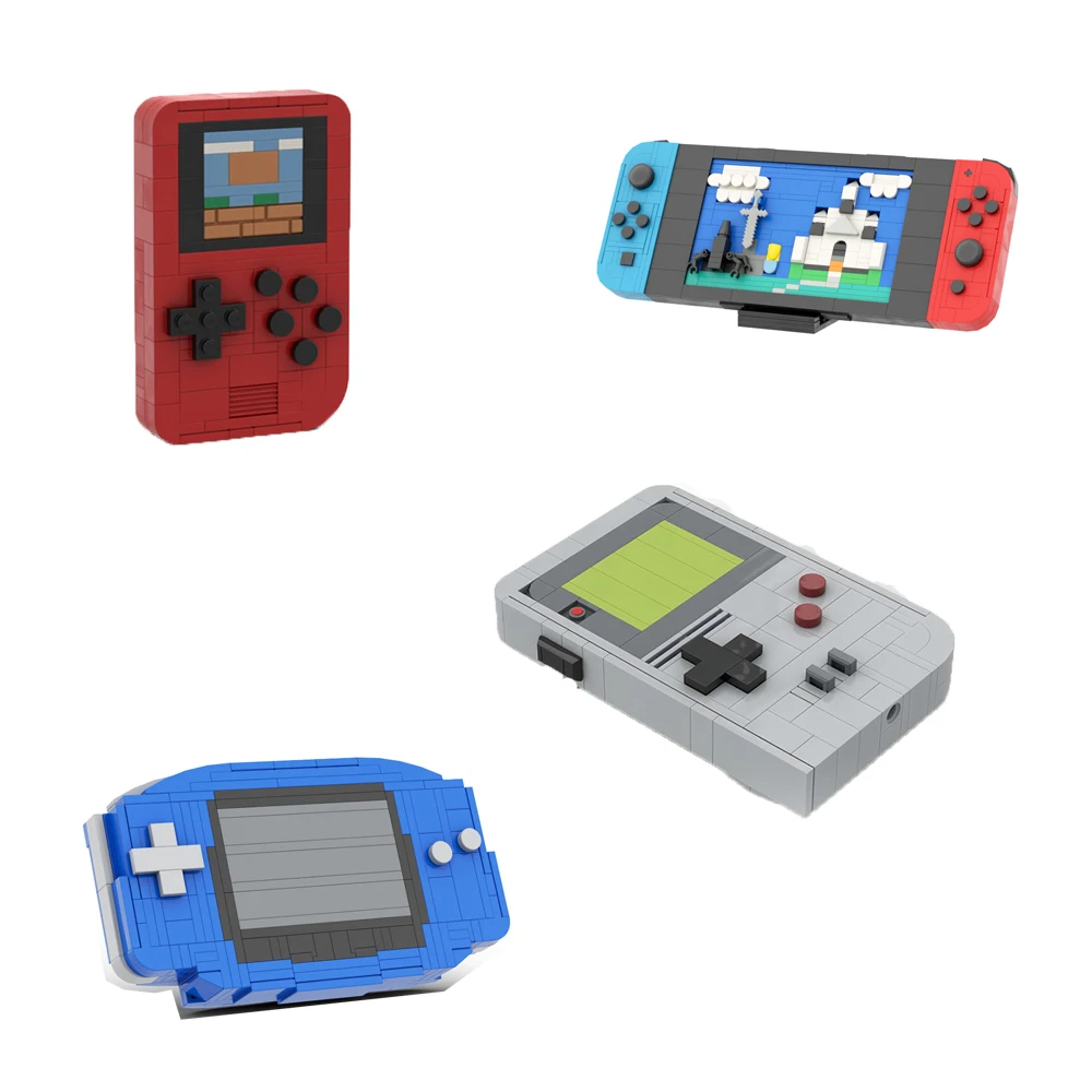 Mini-Handheld-Consola-de-Jogos-Building-Blocks-Set-Retro-Controlador-M ...