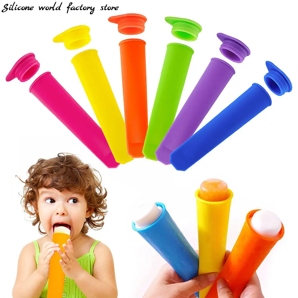 Silicone World Summer DIY Popsicle Silicone Molds Handheld Ice Cream ...