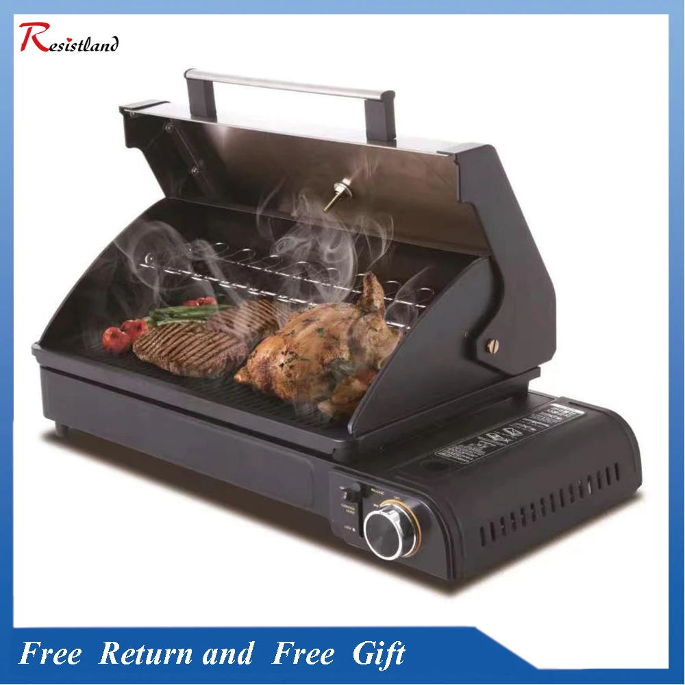 Camping Multi Gas Grill Portable Bbq Stove Grill Folding Charcoal ...