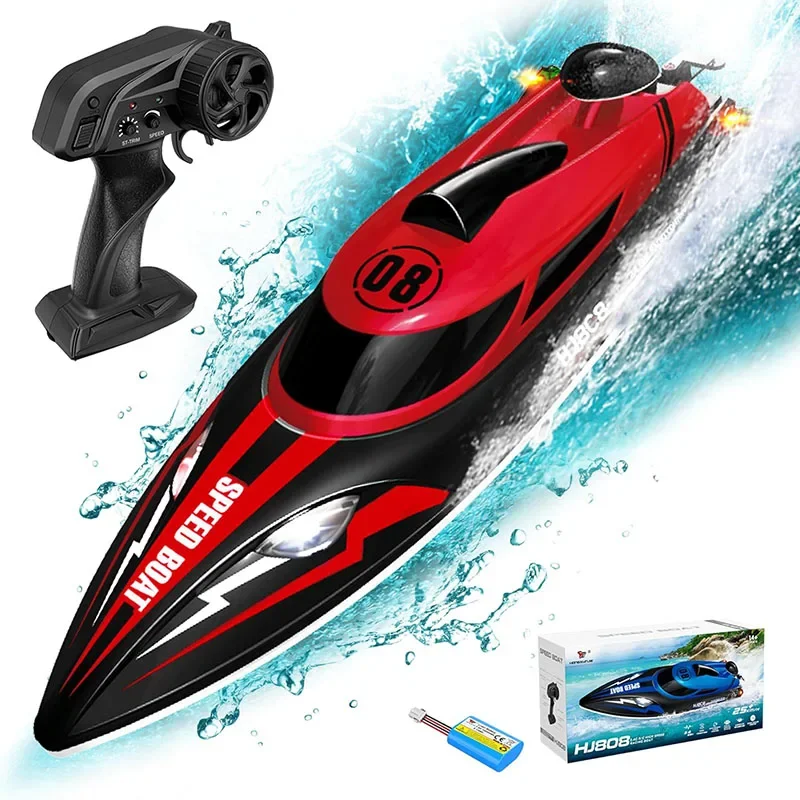 Waterproof RC Speedboat Toys 2.4GHz 25KM/H Remote Control Water Cooling ...